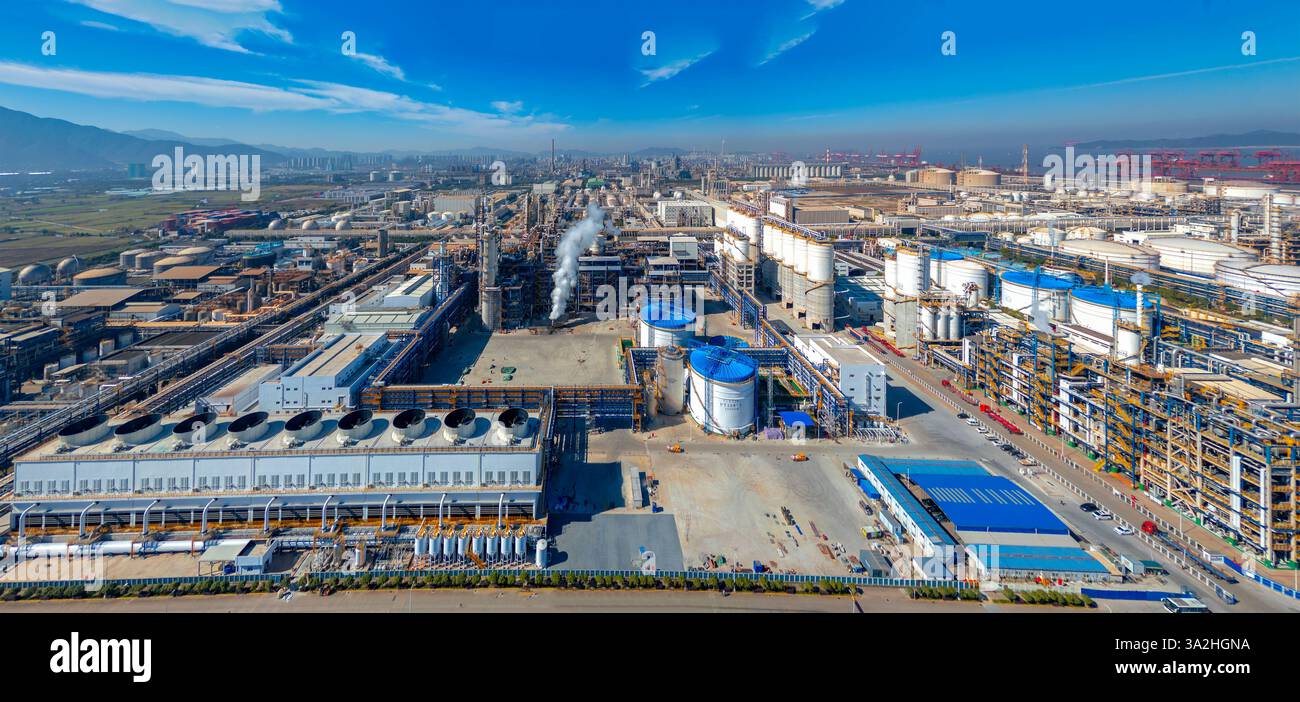 Formosa Plastics Industrial Park, Ningbo, Zhejiang, China Stock Photo ...