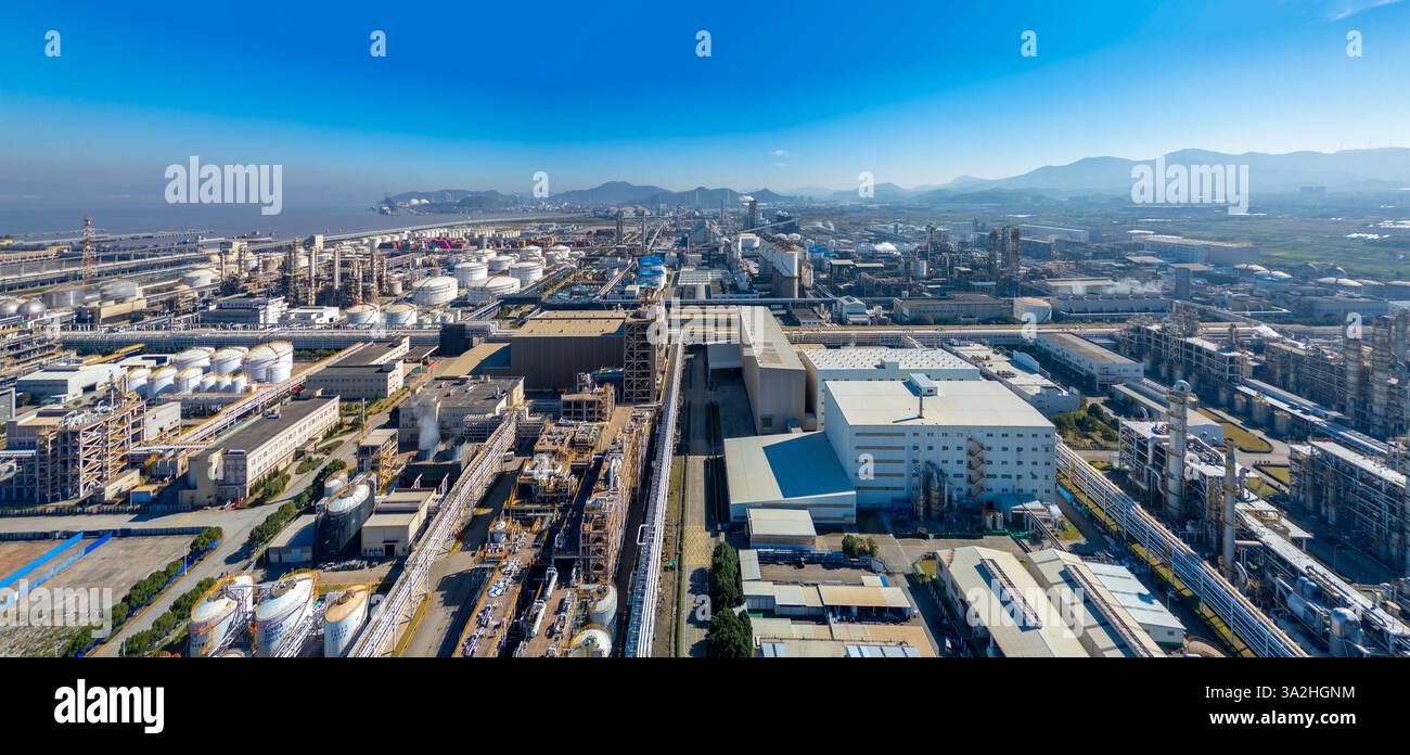 Formosa Plastics Industrial Park, Ningbo, Zhejiang, China Stock Photo ...