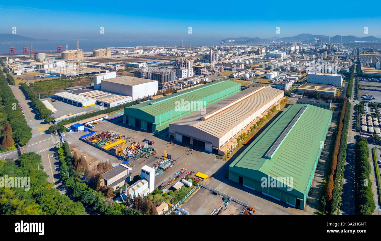 Formosa Plastics Industrial Park, Ningbo, Zhejiang, China Stock Photo ...