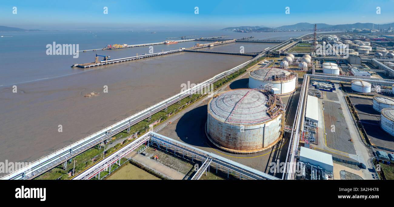 Formosa Plastics Industrial Park, Ningbo, Zhejiang, China Stock Photo ...