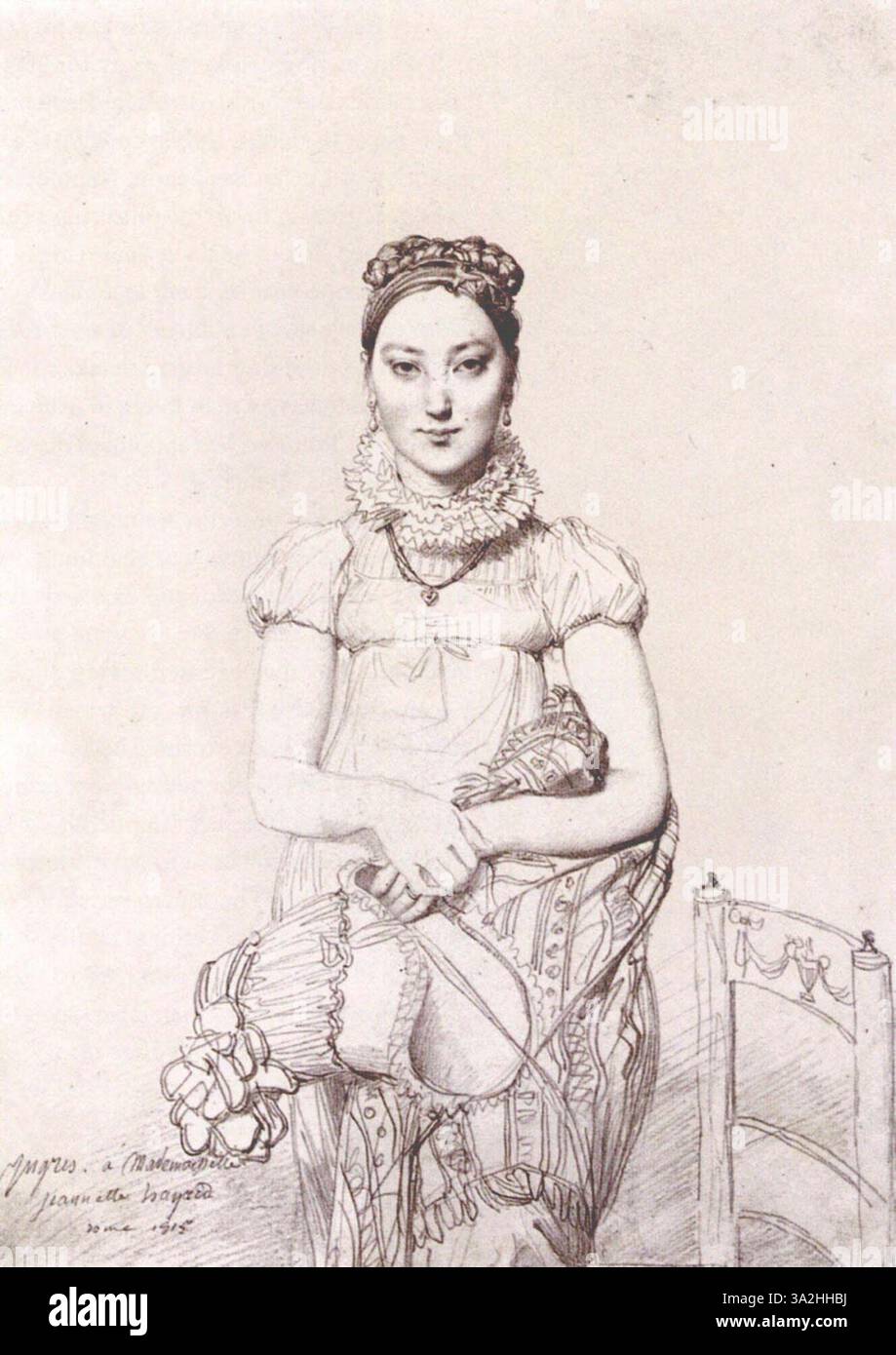 This portrait by Jean-Auguste-Dominique Ingres features Mademoiselle ...