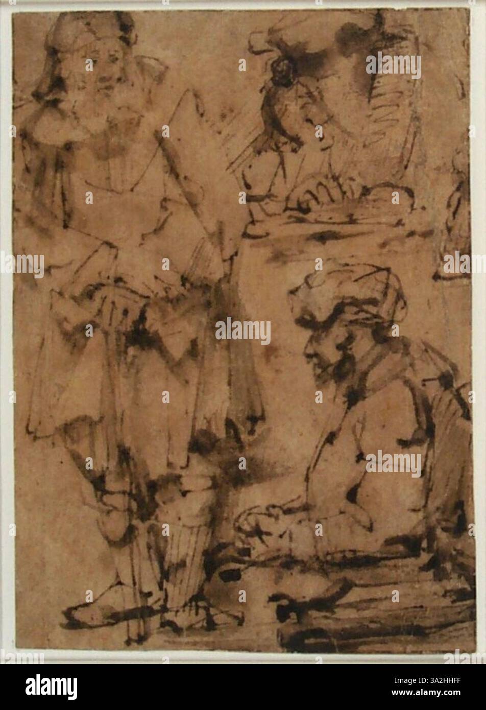 Aert de Gelder’s sketch of a standing man with a stick captures the ...