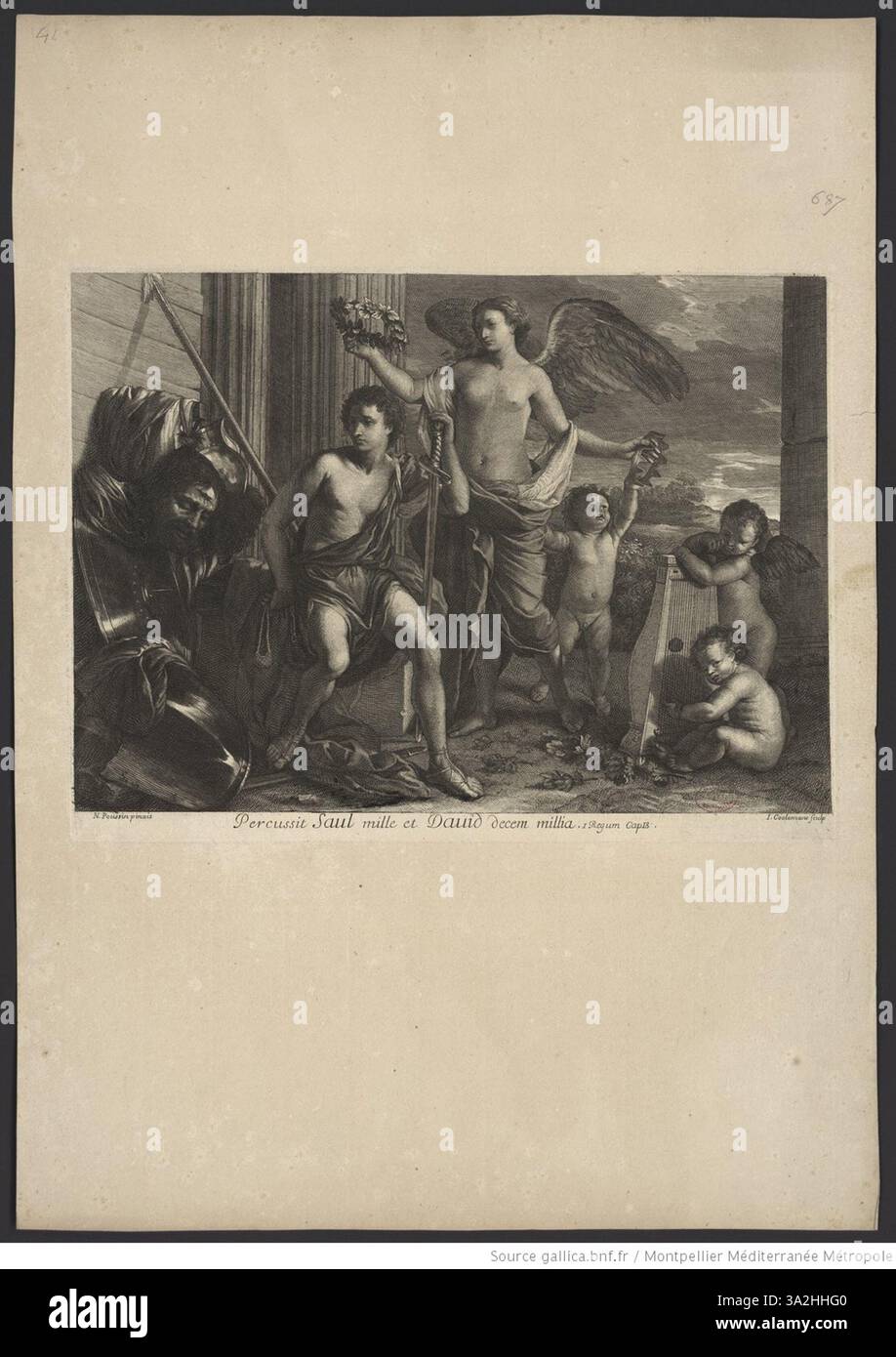 Jacques Coelemans' 'David Vainqueur' depicts the biblical hero David ...