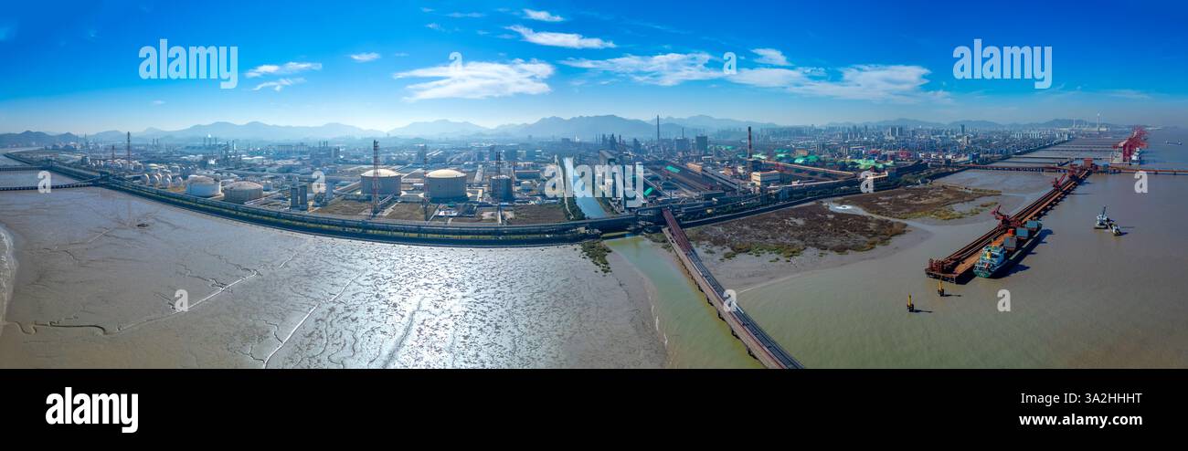 Formosa Plastics Industrial Park, Ningbo, Zhejiang, China Stock Photo ...