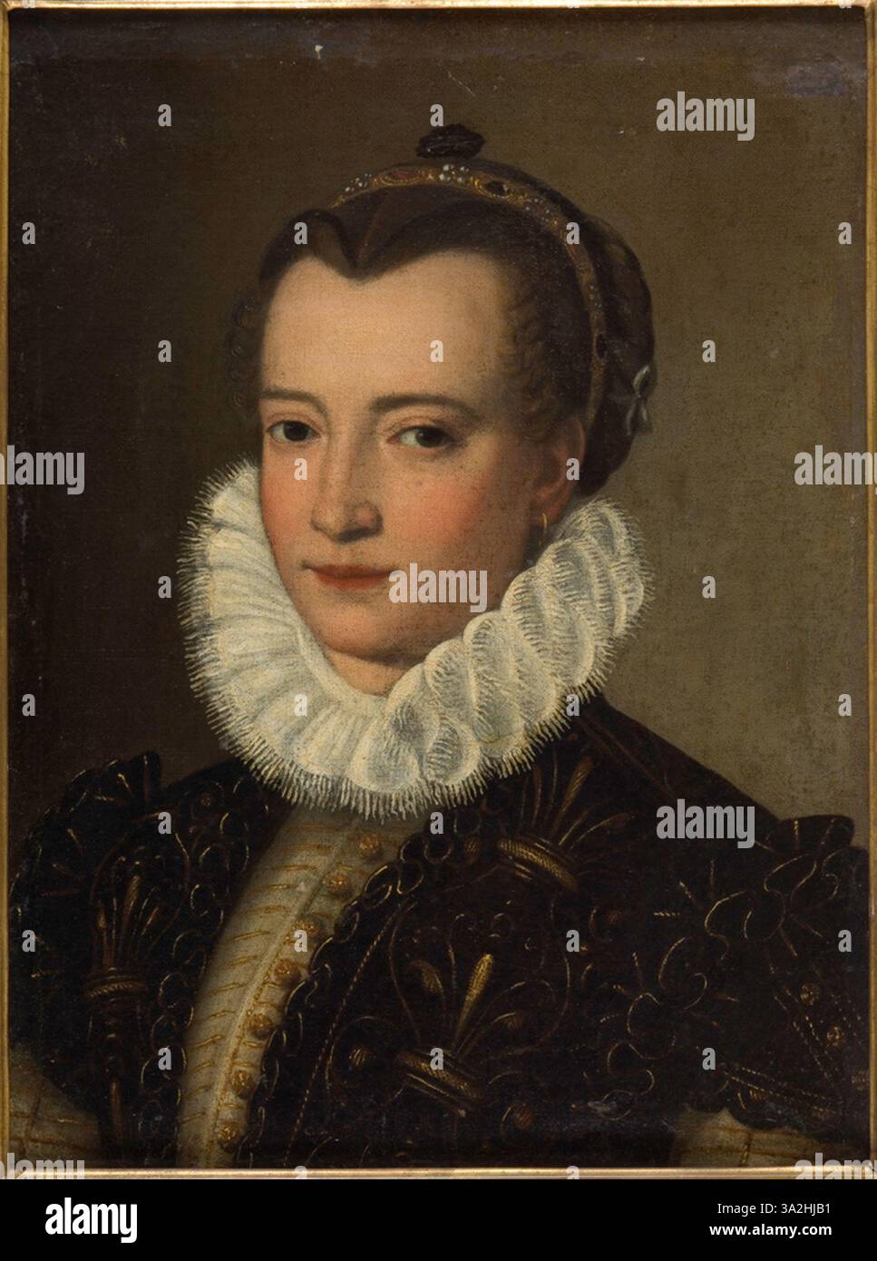This 16th-century portrait attributed to Lucia Anguissola presents a woman in formal attire ...