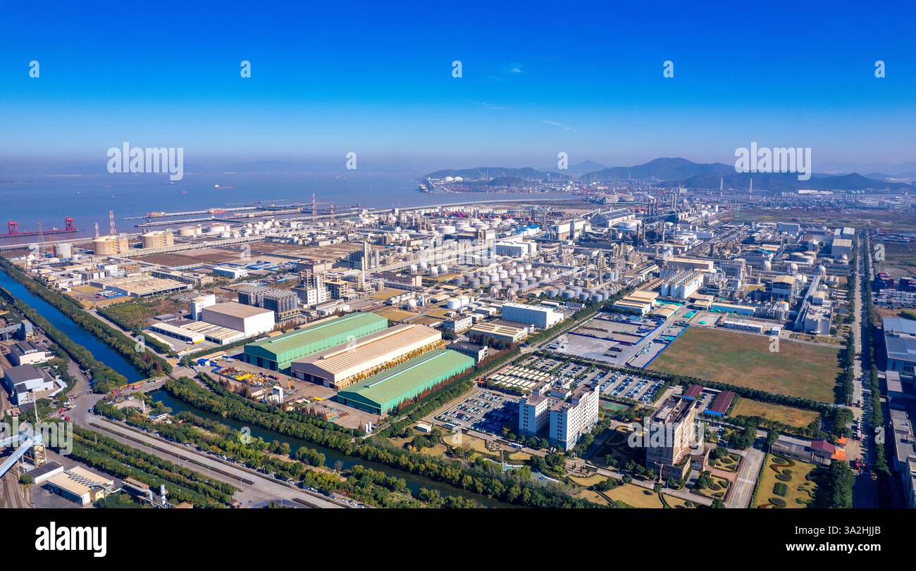 Formosa Plastics Industrial Park, Ningbo, Zhejiang, China Stock Photo ...
