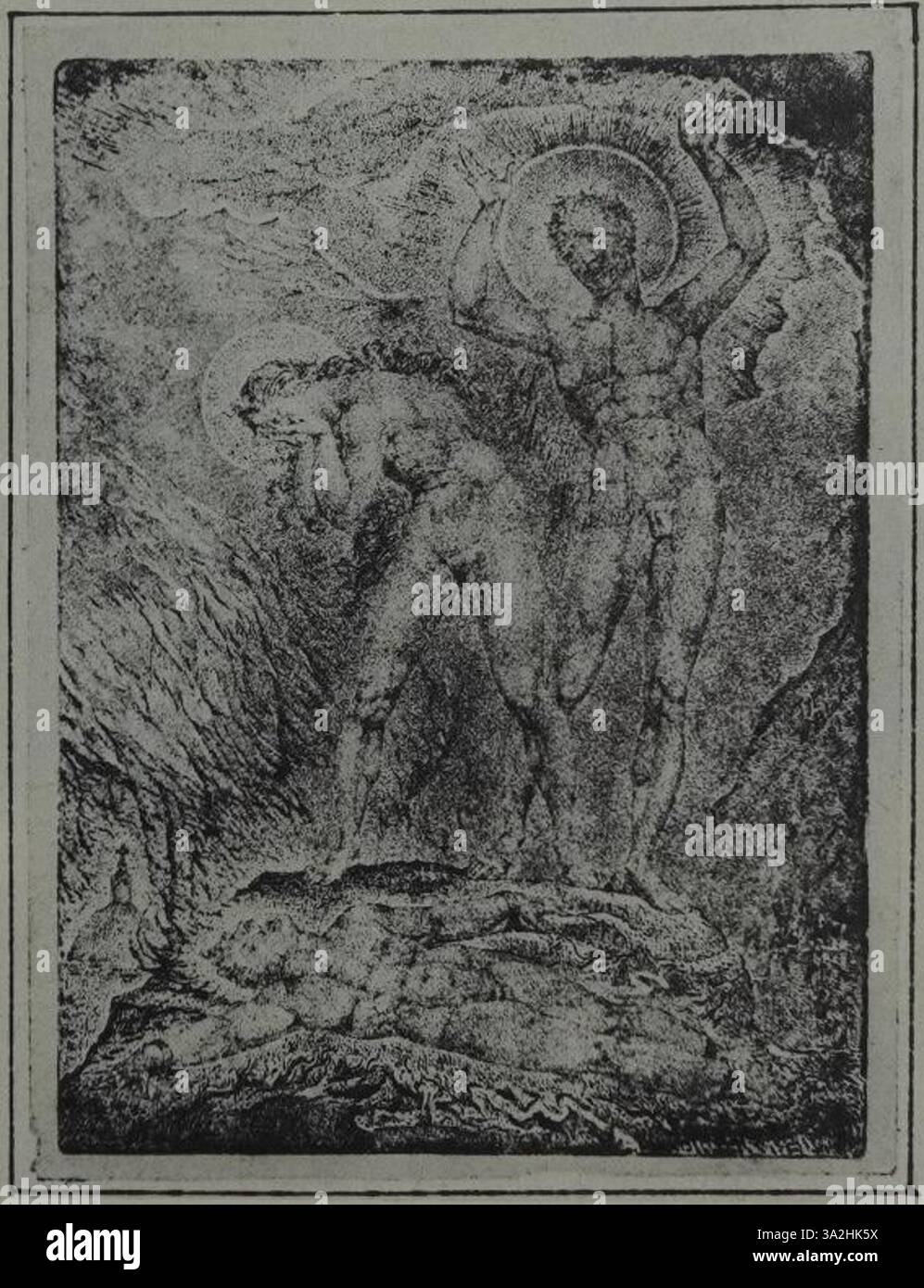 This artwork by William Blake features a masterful combination of ...