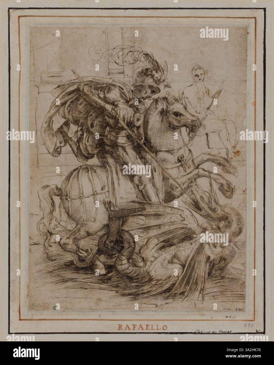 This work depicts the legendary moment when St. George slays the dragon ...