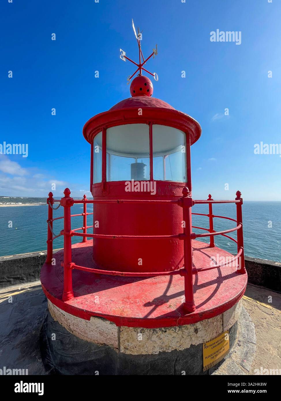 Portugal, Nazare, Lighthouse Stock Photo - Alamy