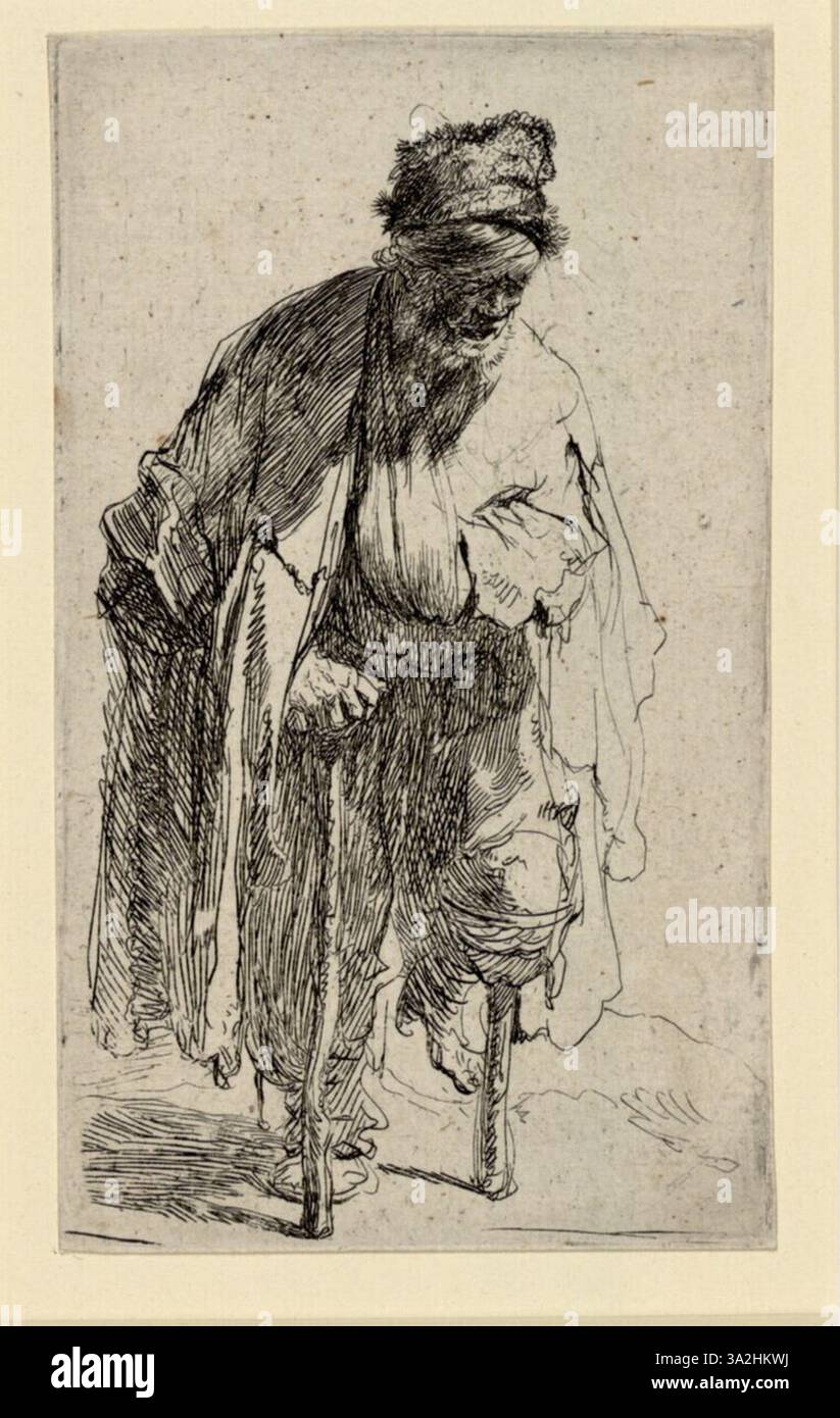 This piece showcases Rembrandt’s technique in using light and shadow to ...
