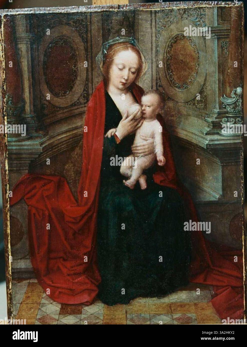 Adriaen Isenbrandt’s 'Virgen de la Leche' (Virgin of the Milk) depicts the Virgin Mary nursing ...