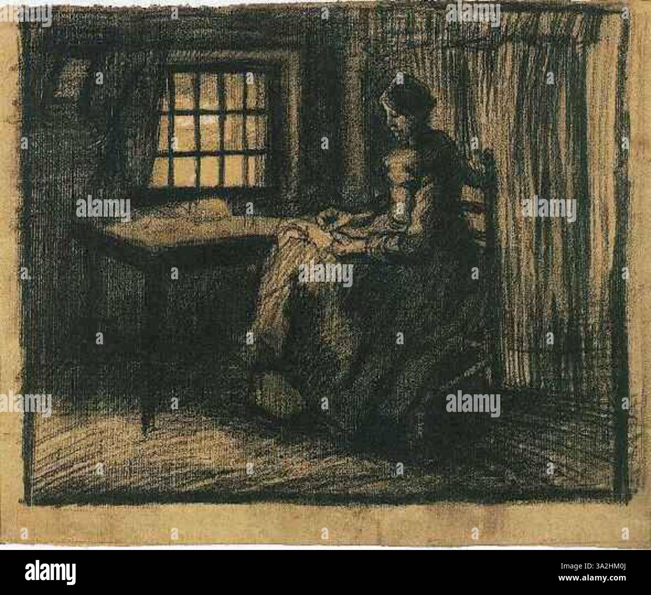 A portrait of Vincent van Gogh painted by the artist, showcasing his ...