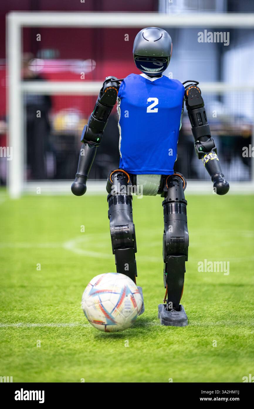 13 March 2025, Bavaria, Nuremberg: An autonomous intelligent robot from ...