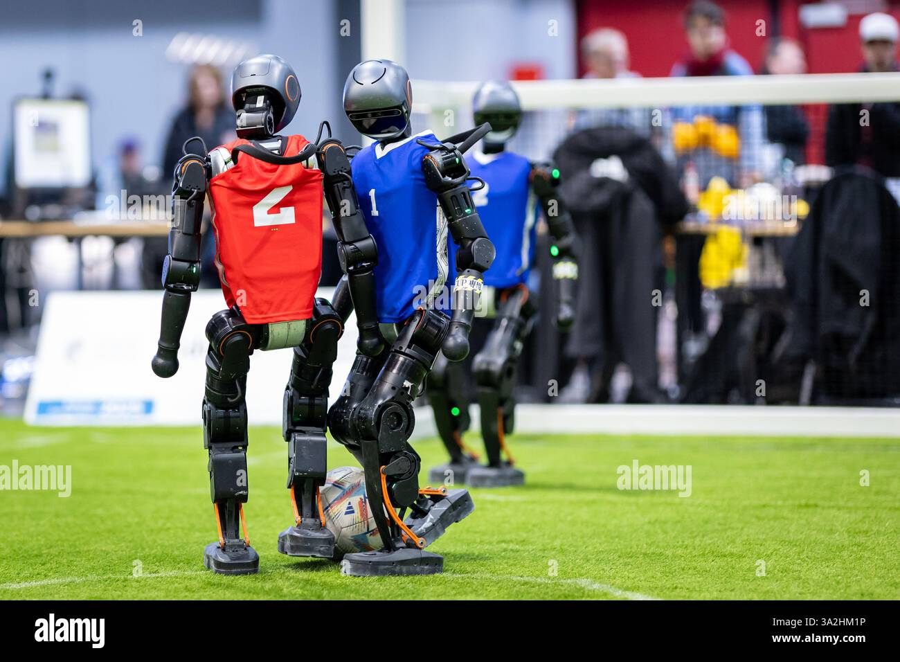 Nuremberg, Germany. 13th Mar, 2025. Autonomous intelligent robots of ...