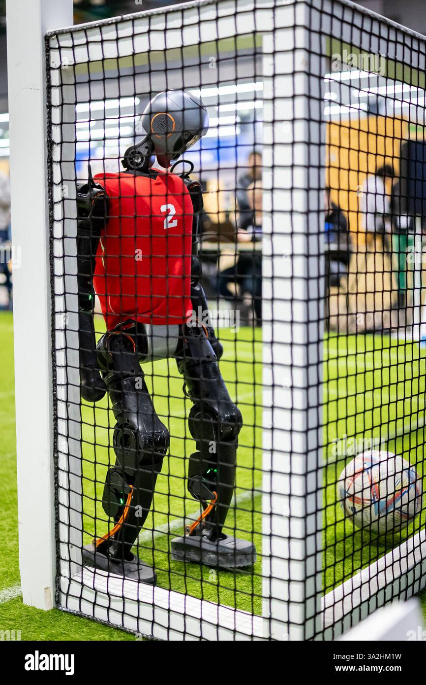 13 March 2025, Bavaria, Nuremberg: An autonomous intelligent robot from ...