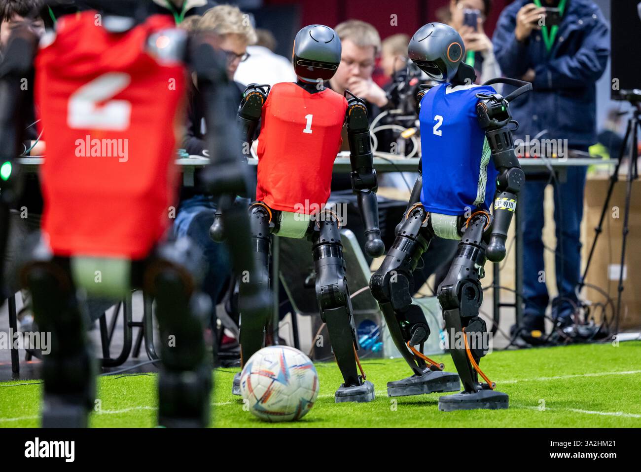 Nuremberg, Germany. 13th Mar, 2025. Autonomous intelligent robots of ...