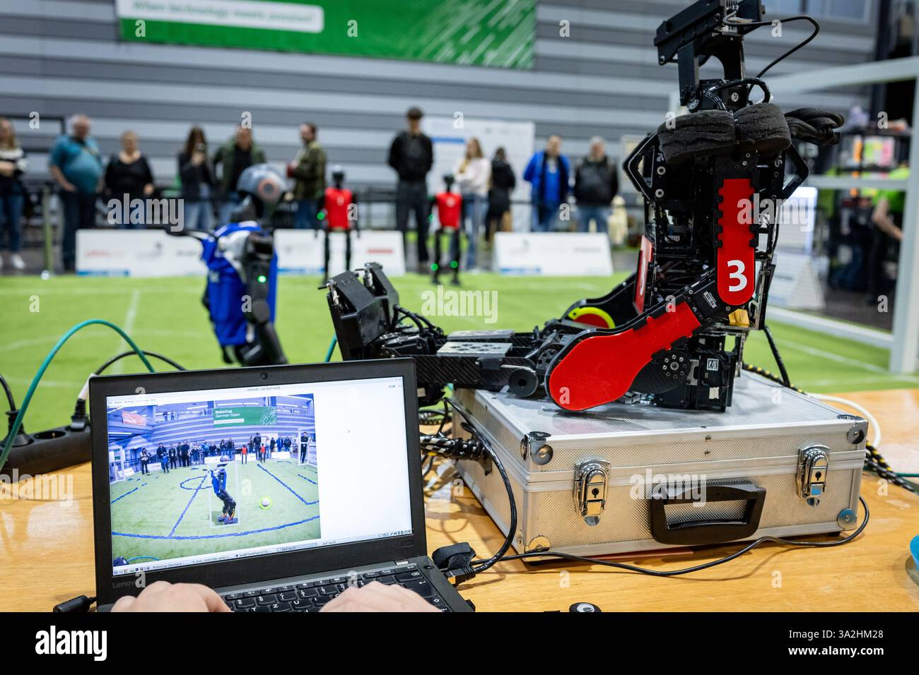 13 March 2025, Bavaria, Nuremberg: During the RoboCup German Open, an ...