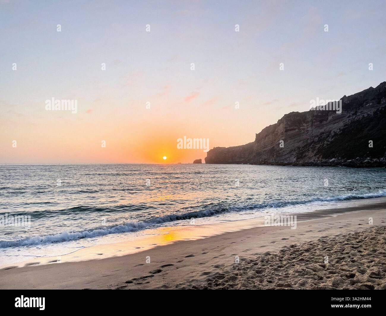 Nazare sunset hi-res stock photography and images - Alamy