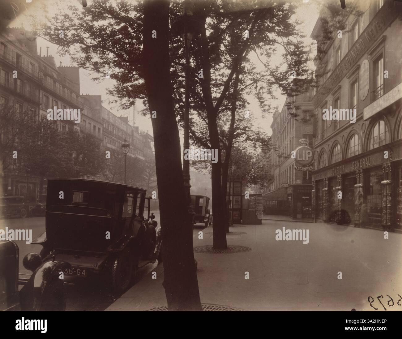 This 1926 photograph by Eugène Atget depicts Boulevard de Bonne ...