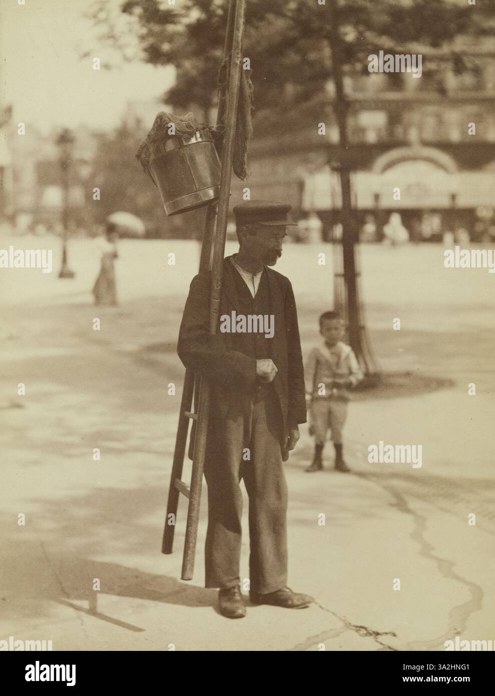 This photograph by Eugène Atget, taken between 1899 and 1900, depicts a ...