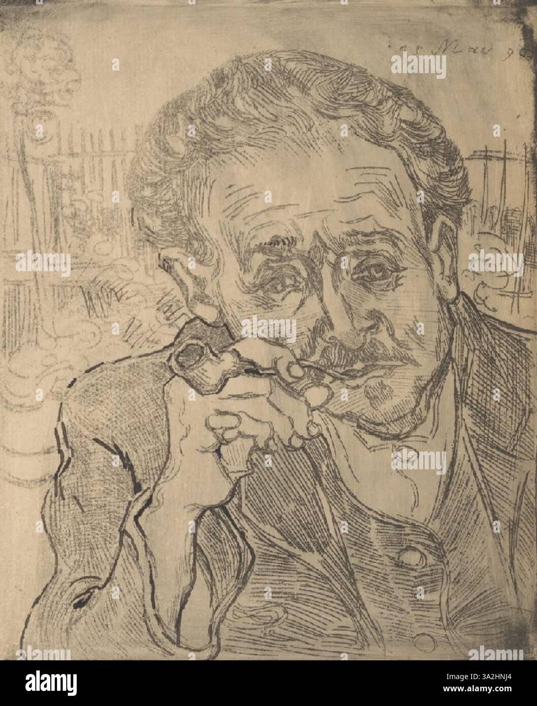 This work by Van Gogh is marked by expressive brushwork and intense ...