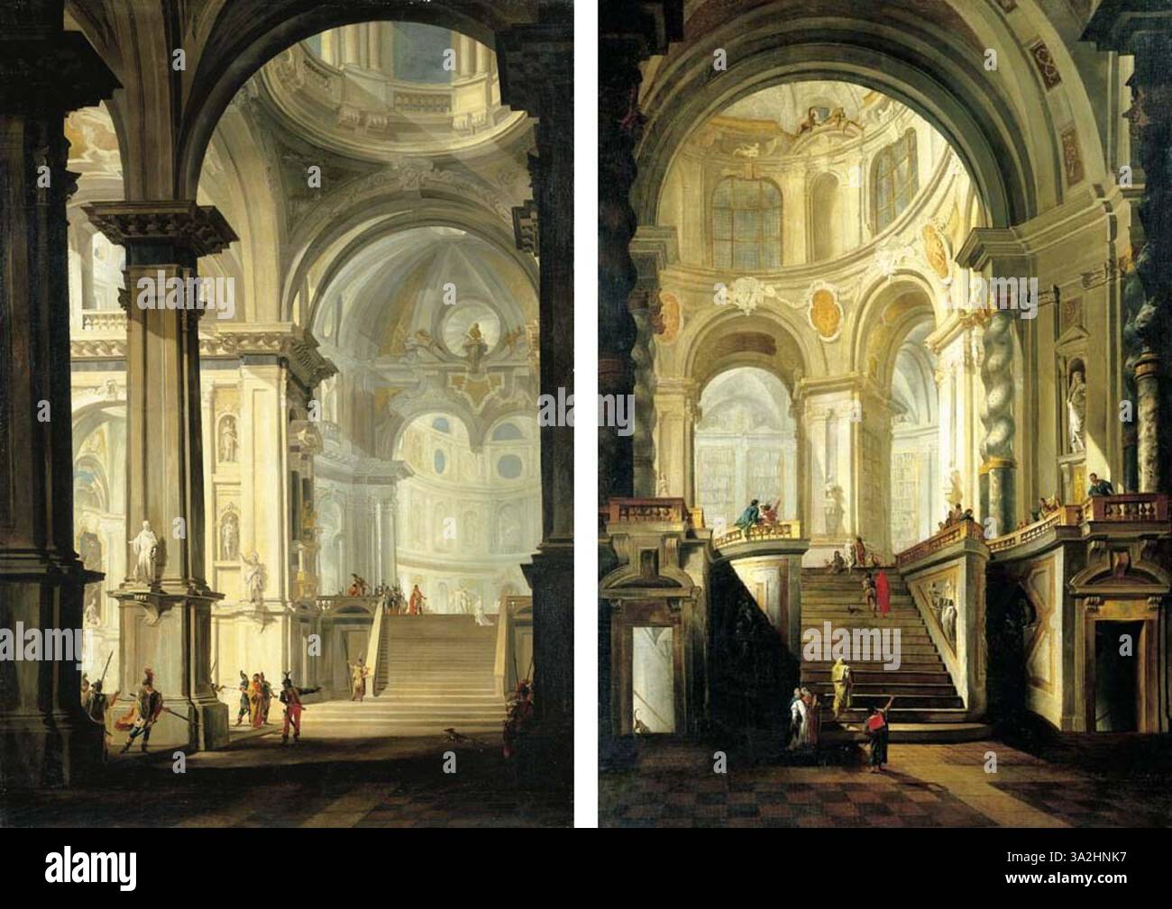 This piece by Giovanni Battista Tiepolo depicts the interior of a ...