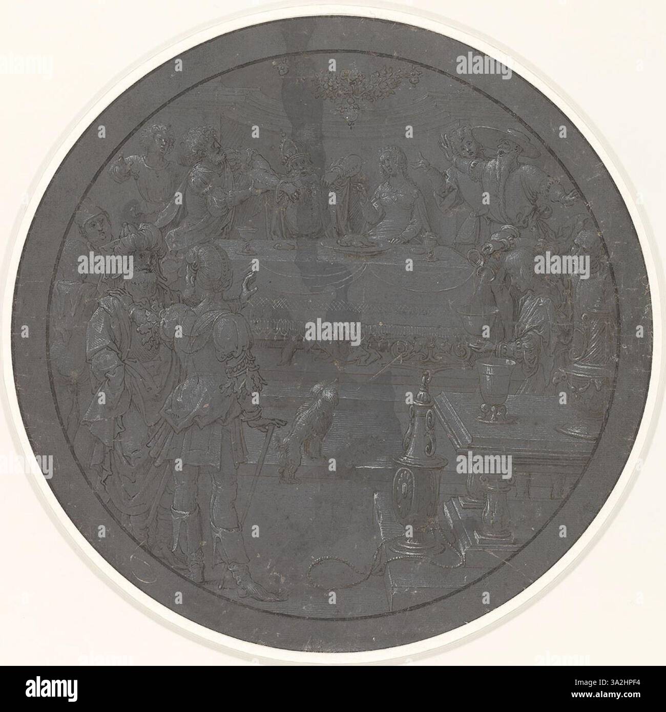 This painting shows the moment when Emperor Conrad uncovers the true ...