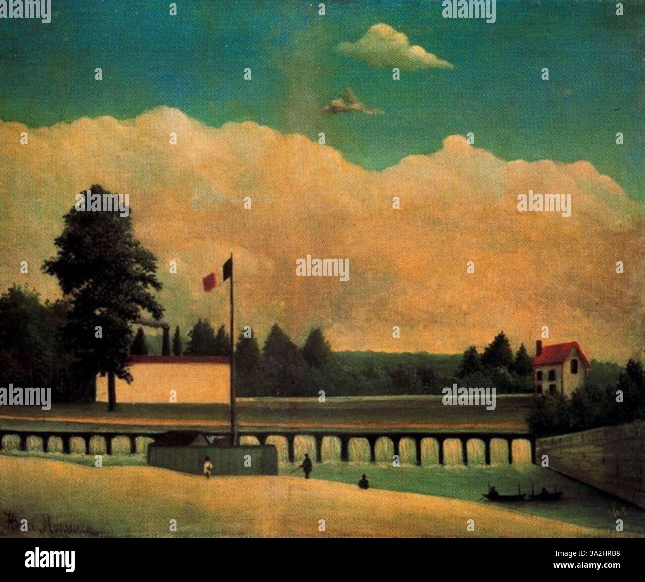 A representation of Henri Rousseau’s unique approach to painting nature ...