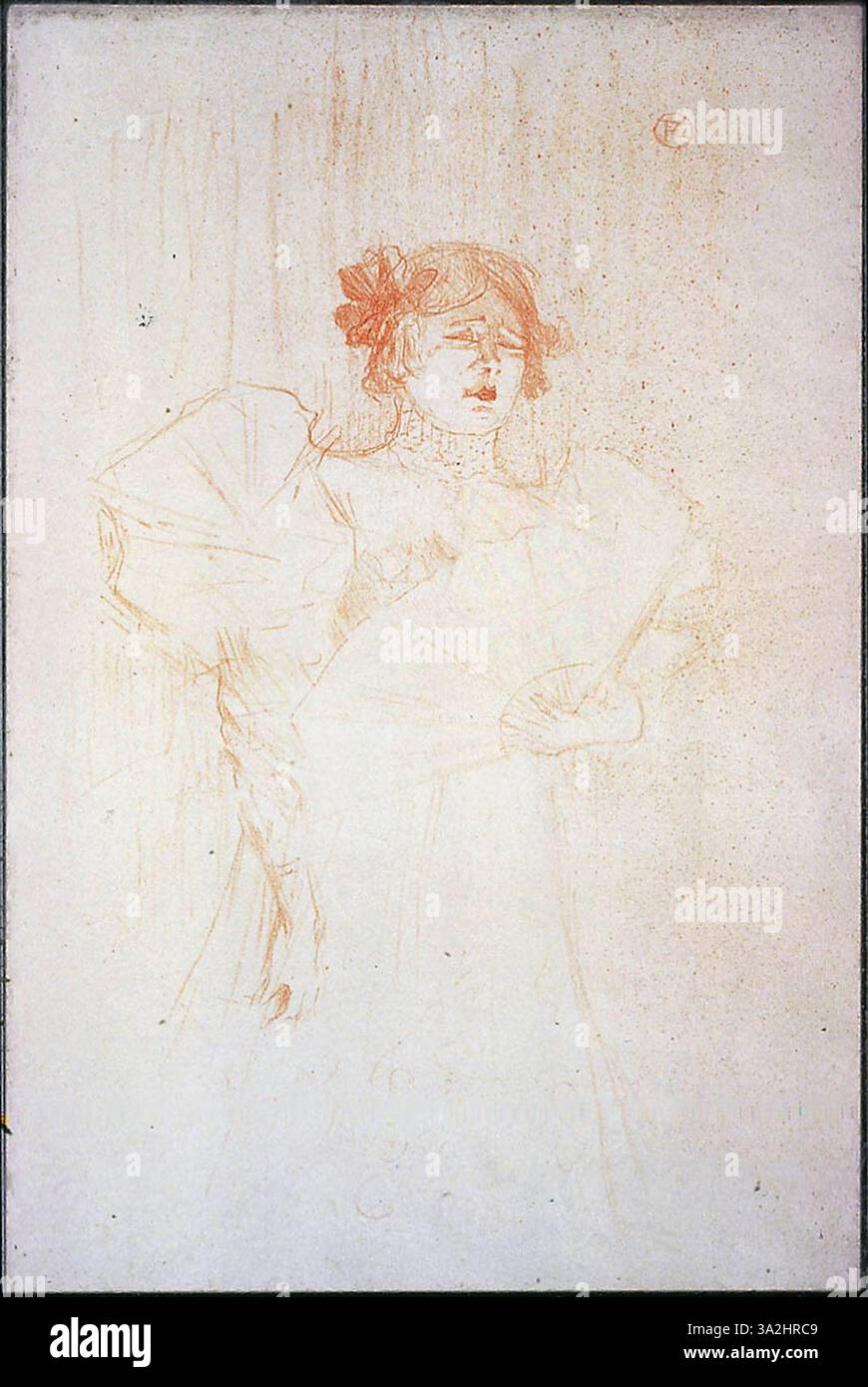 In this portrait, Toulouse-Lautrec presents Luce Myres in a direct ...