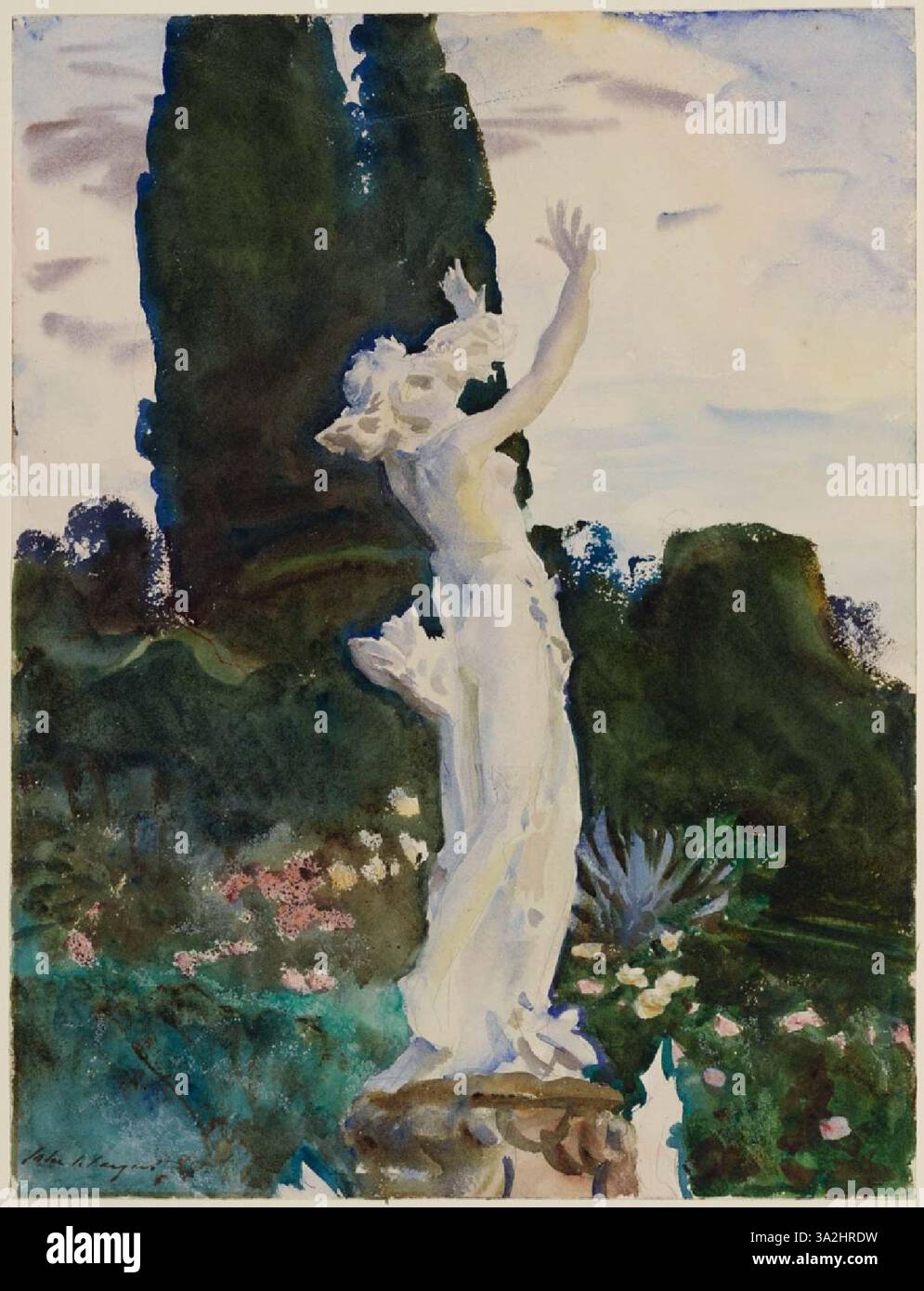 In *Daphne*, John Singer Sargent portrays the mythological figure of ...