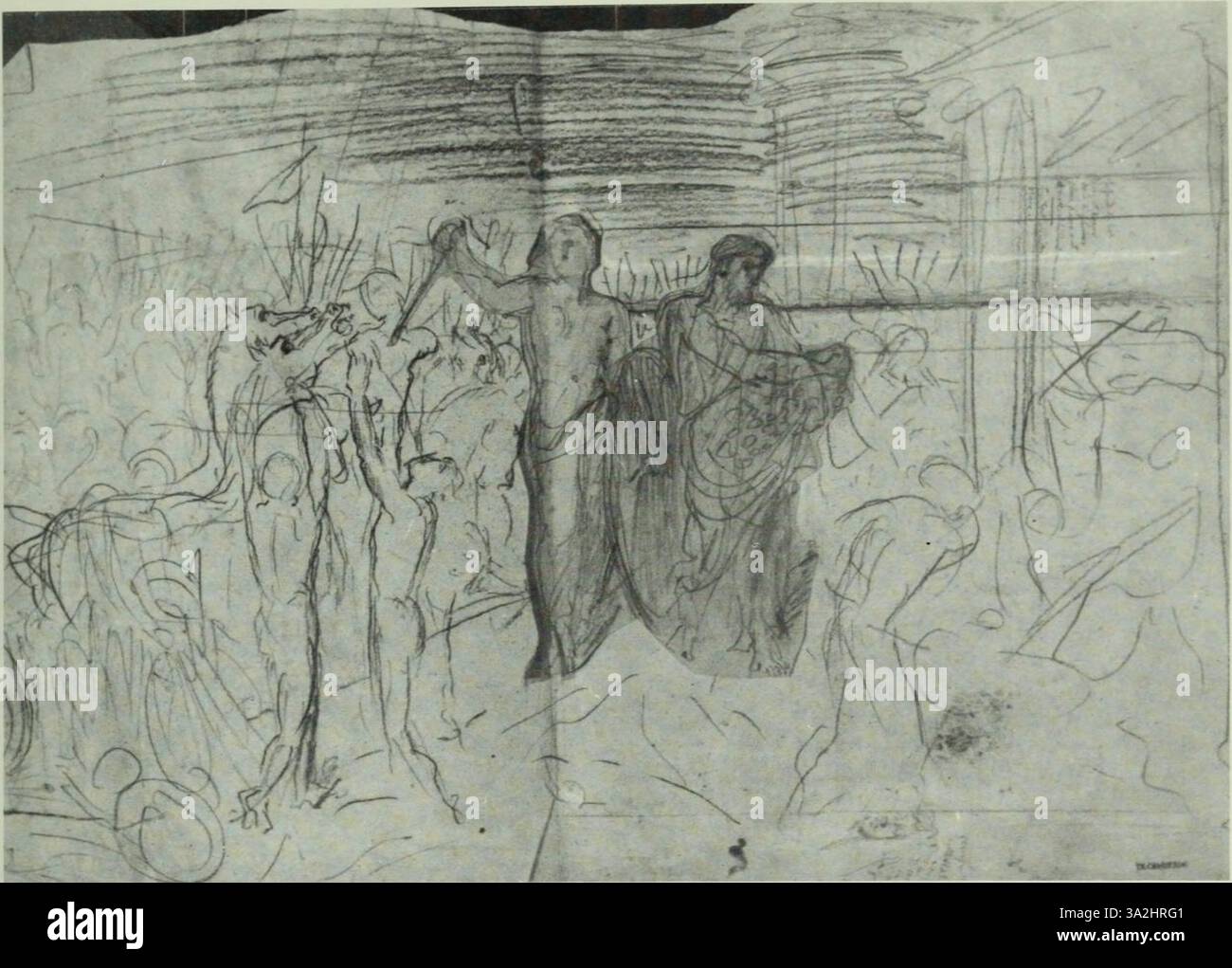 This artwork by Théodore Chassériau focuses on the portrayal of the ...