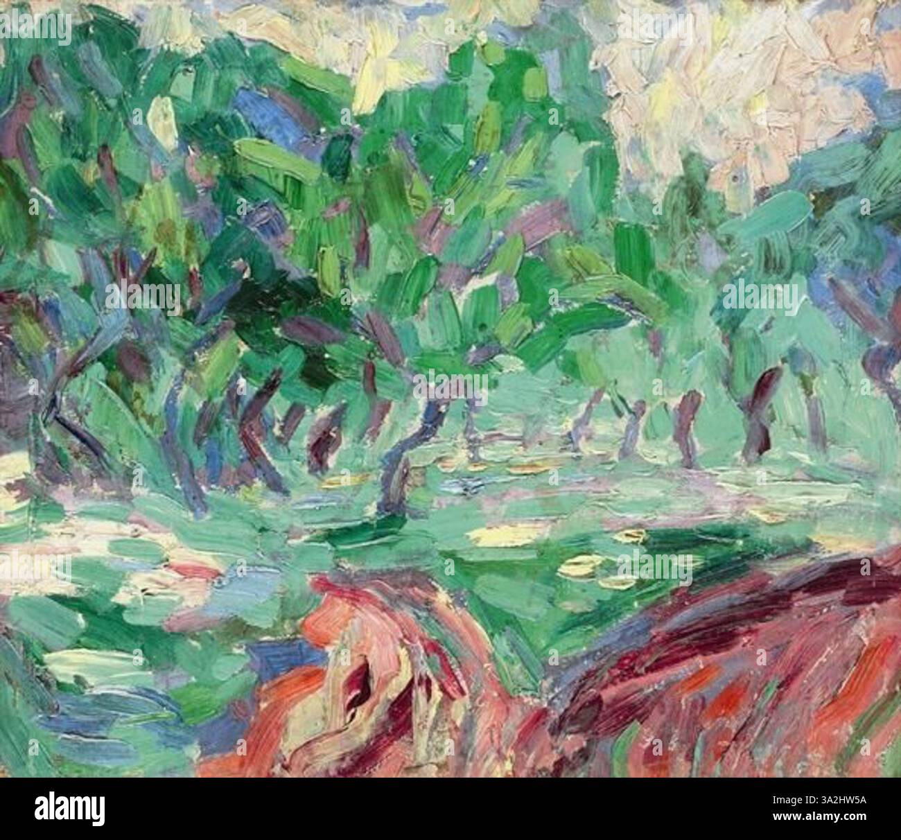 Kirchner 25 features a bold use of color and abstract forms to depict ...