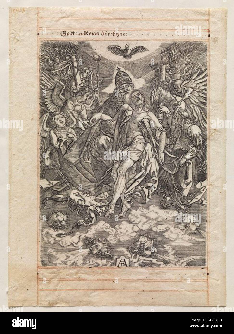 This copy of Dürer’s Holy Trinity represents the Christian doctrine of ...