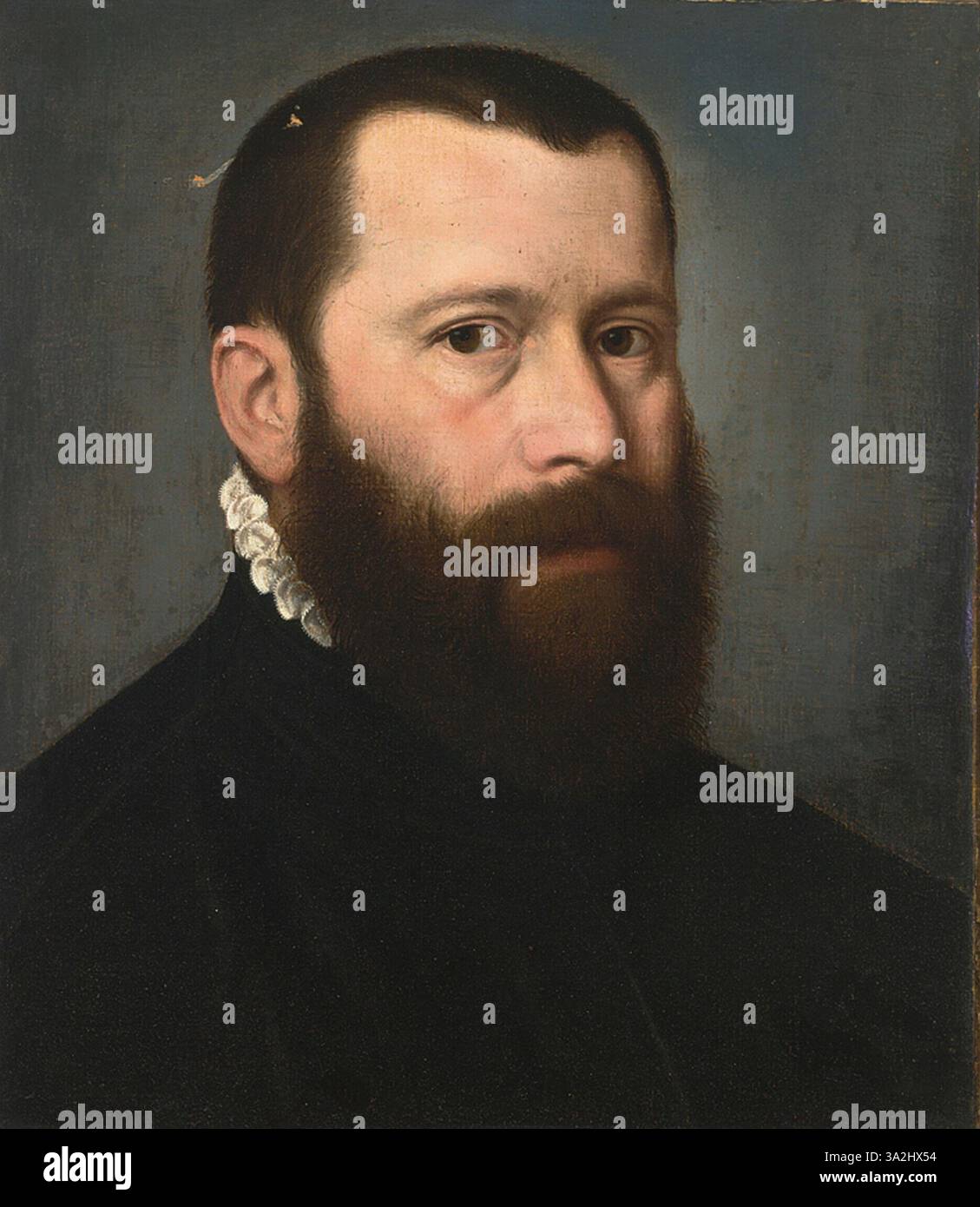 A cropped version of the previous portrait, this image captures the ...