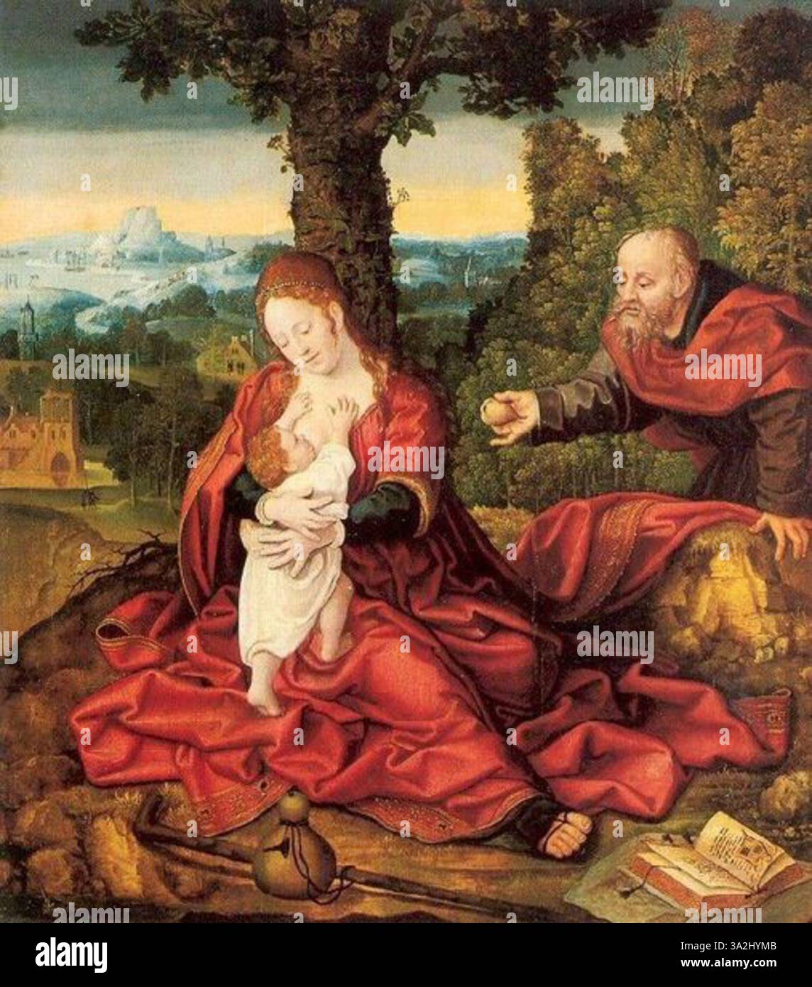 This 16th-century painting by Bernard van Orley depicts the Virgin Mary breastfeeding the Christ ...