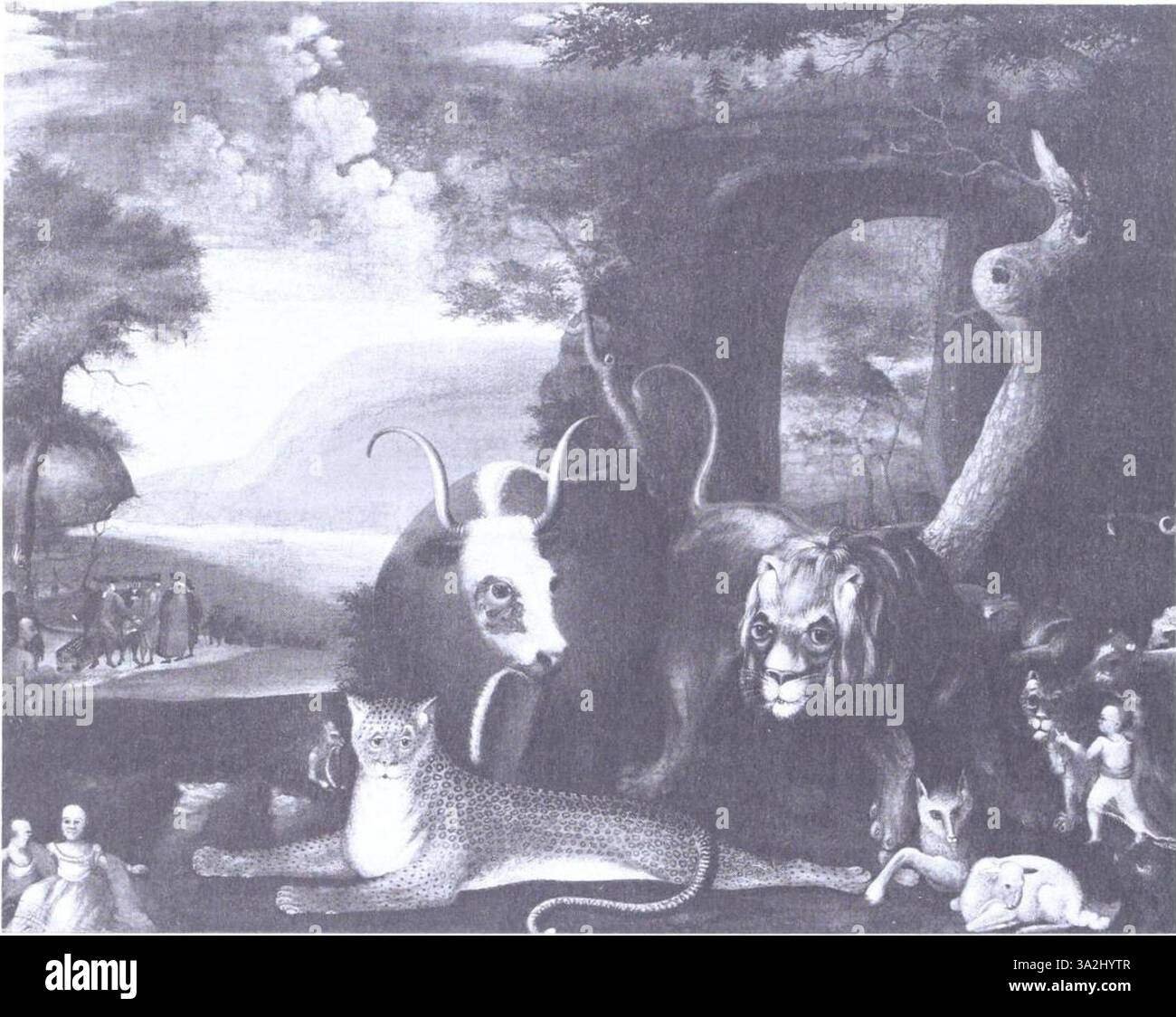 Edward Hicks’ 051 painting from the Miller and Mather series depicts a ...