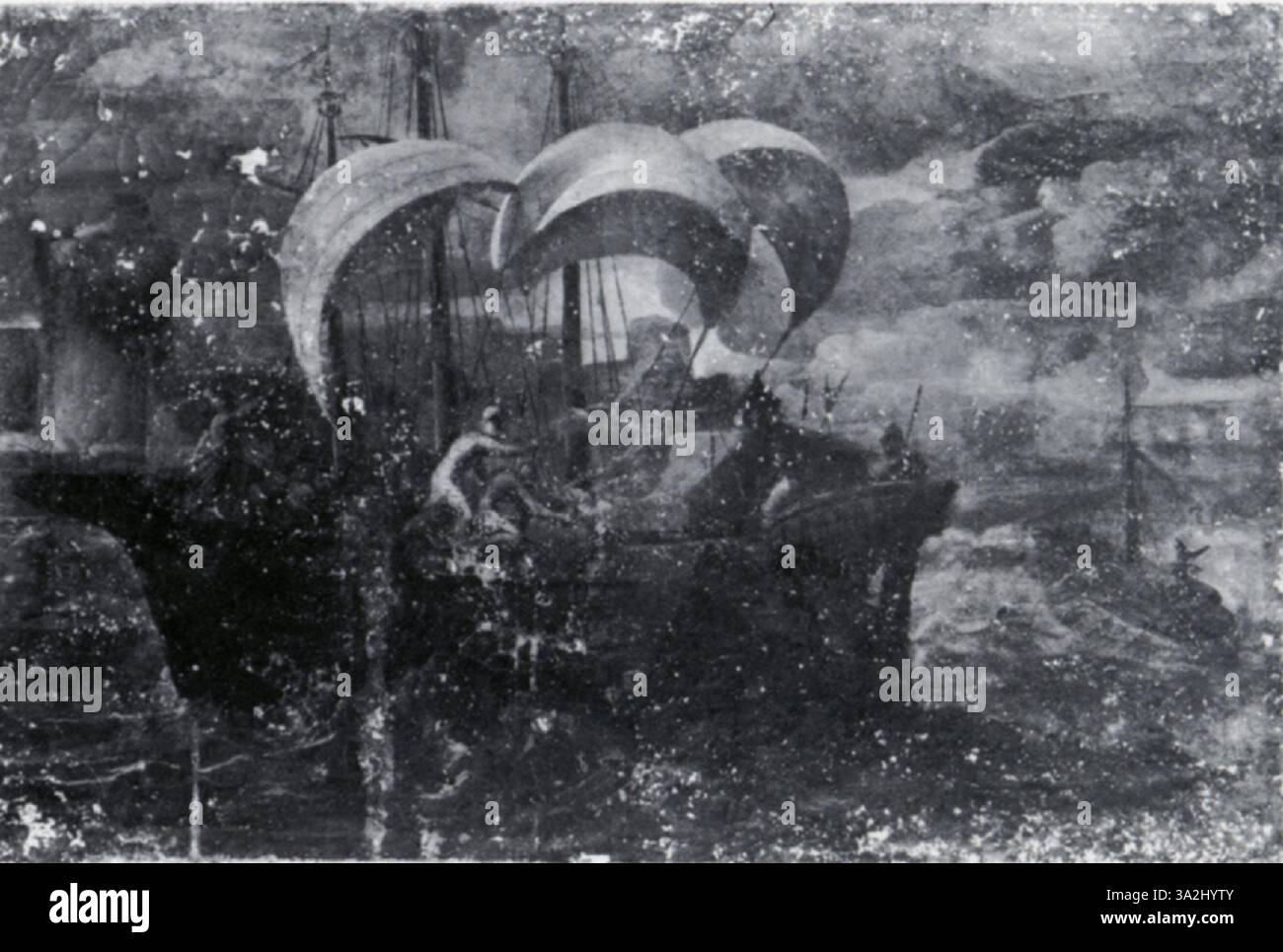 This painting shows Odysseus sailing with the favorable winds as he ...