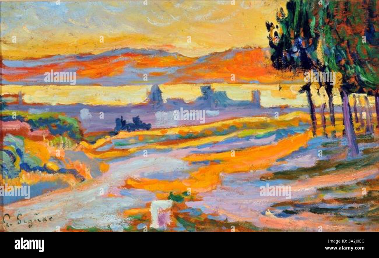 In painting 226, Paul Signac uses his characteristic pointillist method ...