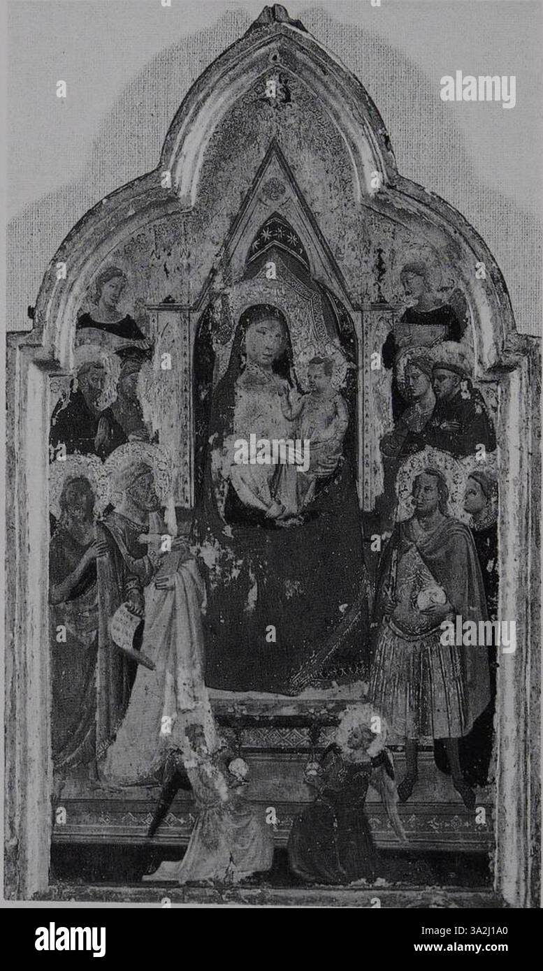 Taddeo Gaddi’s fresco illustrates a religious scene with careful ...