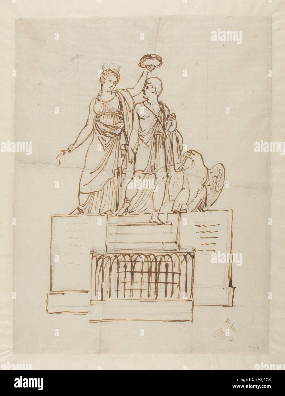 C318 by Bertel Thorvaldsen is a marble sculpture illustrating the artist's exceptional skill in ...