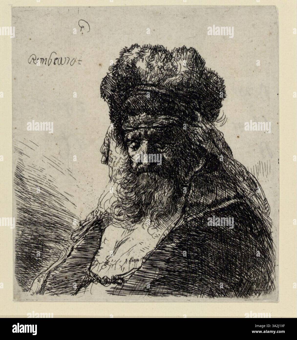This Rembrandt portrait captures the subject’s face in dramatic light ...