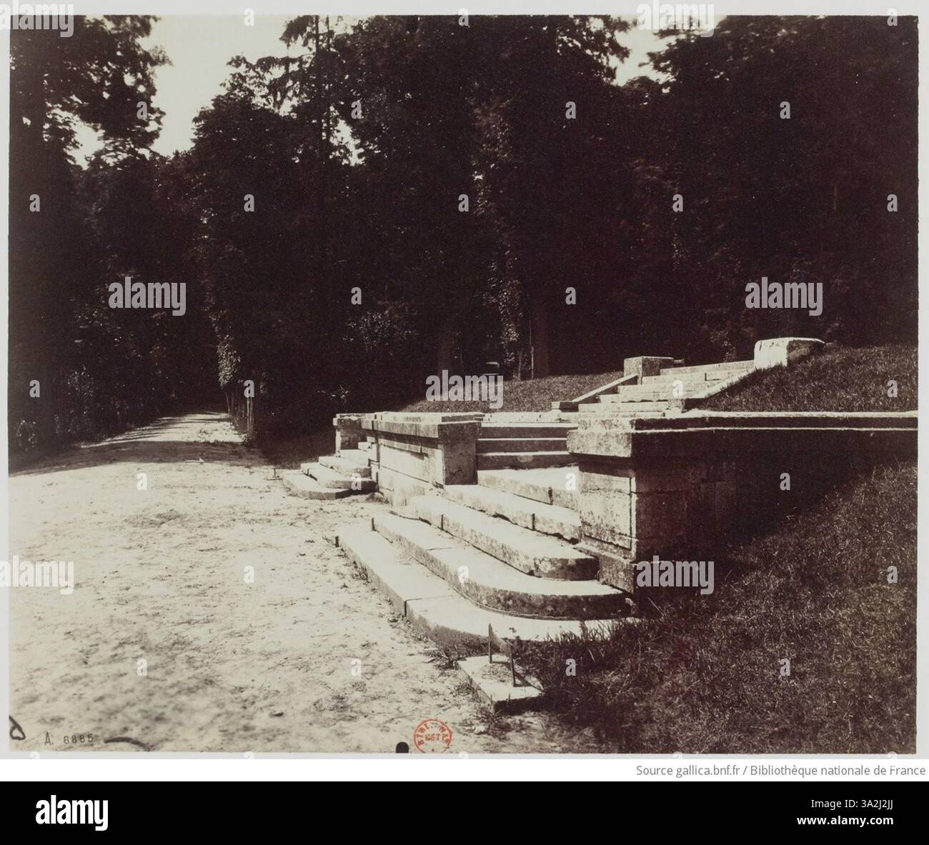 This image by Eugène Atget captures the elegant design of St. Cloud ...