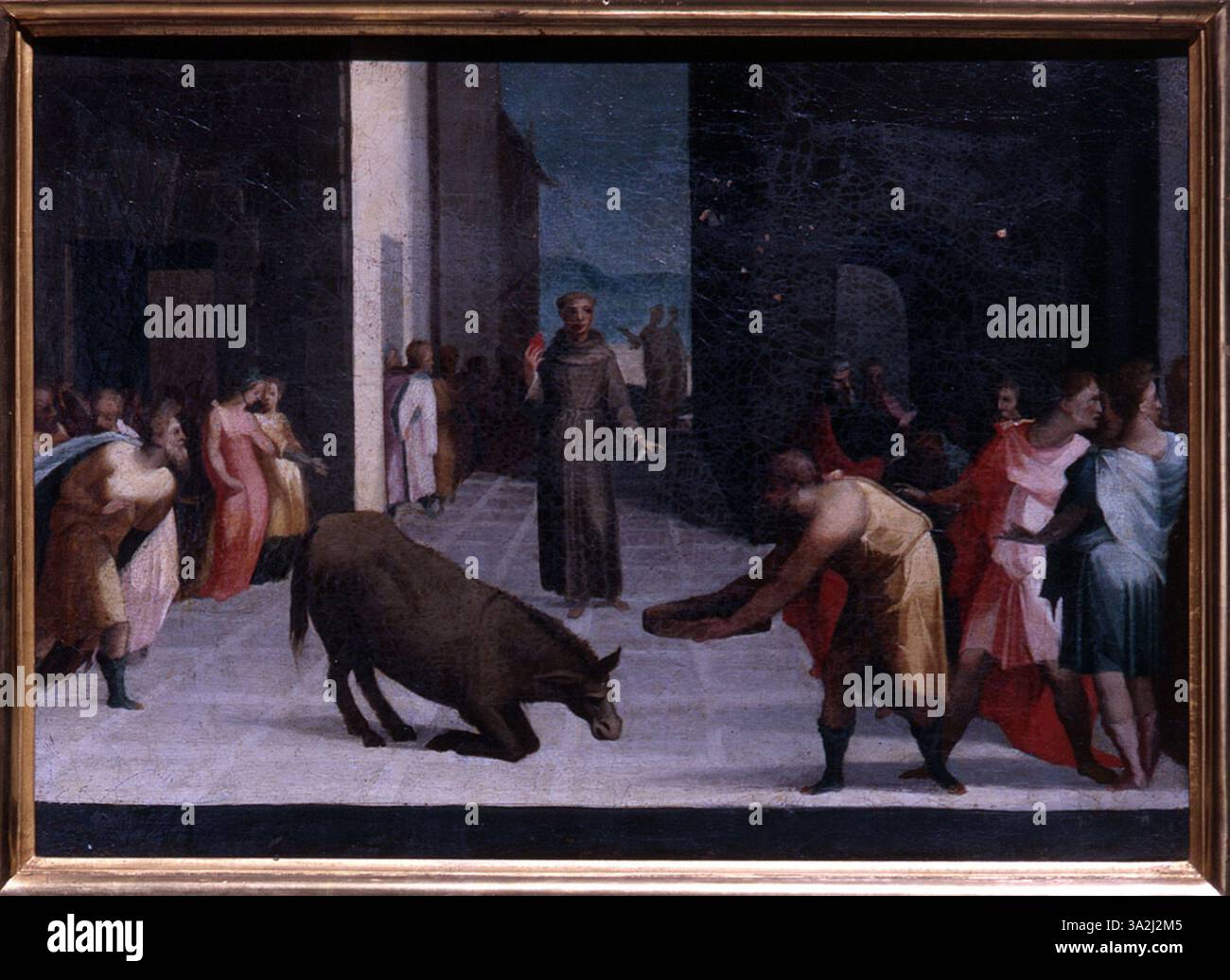 This painting illustrates the miracle of Saint Anthony of Padua ...