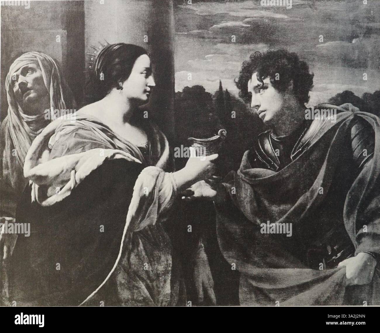 This artwork by Simon Vouet depicts a dynamic composition with ...