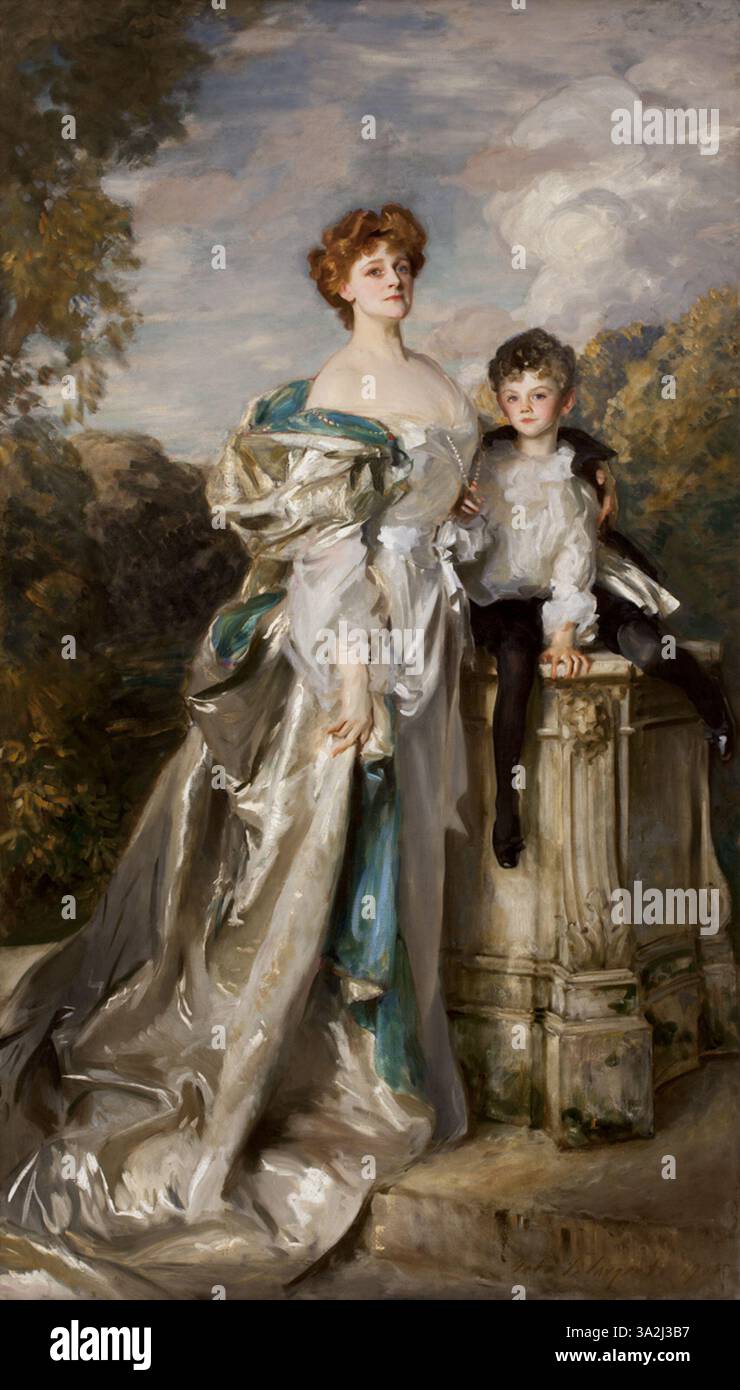 *Lady Warwick and Her Son*, painted by John Singer Sargent in 1905 ...