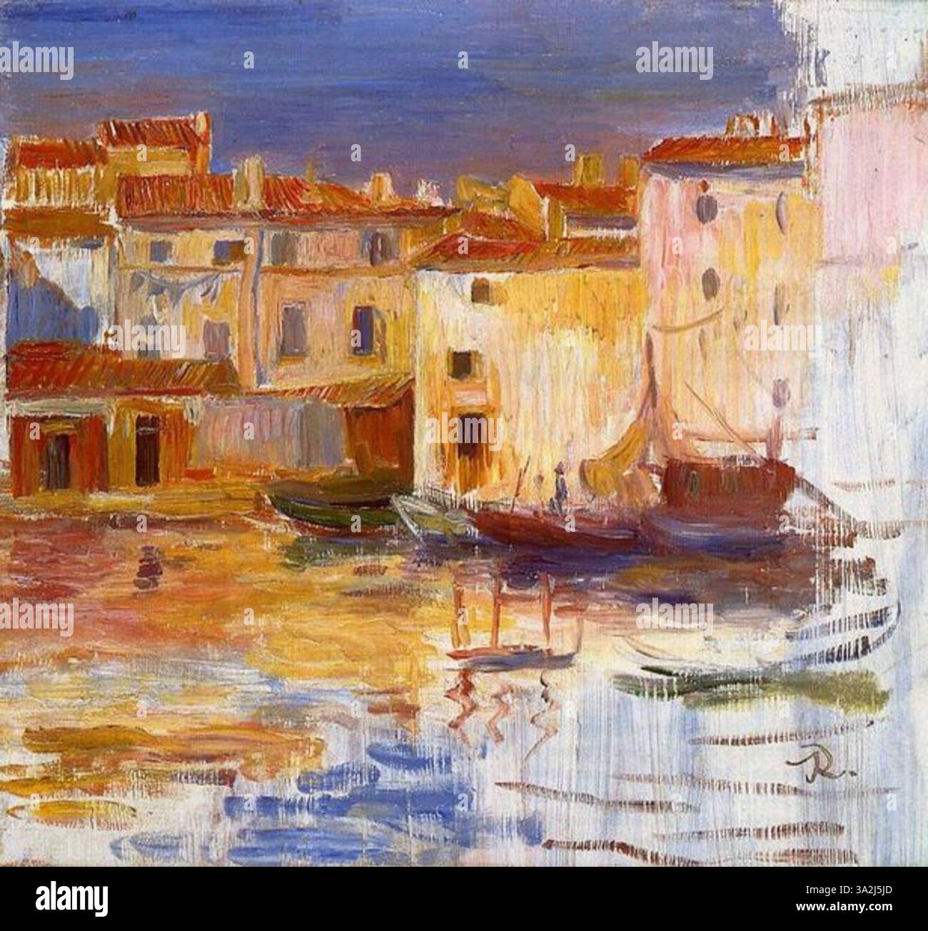 This painting captures the port of Martigues, known for its picturesque ...