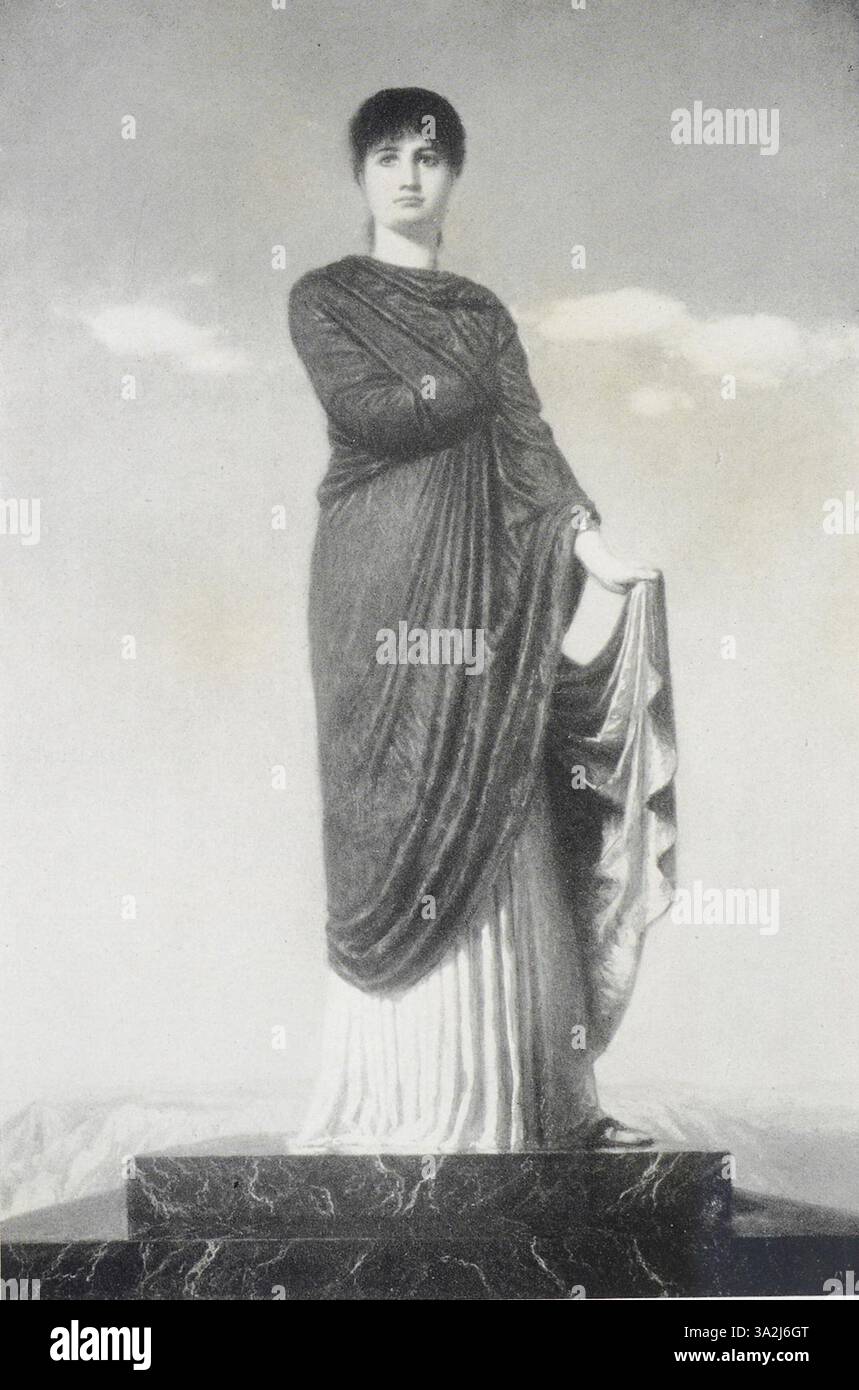 Arnold Böcklin's 'Das Drama' (1882) portrays a dramatic, intense scene ...