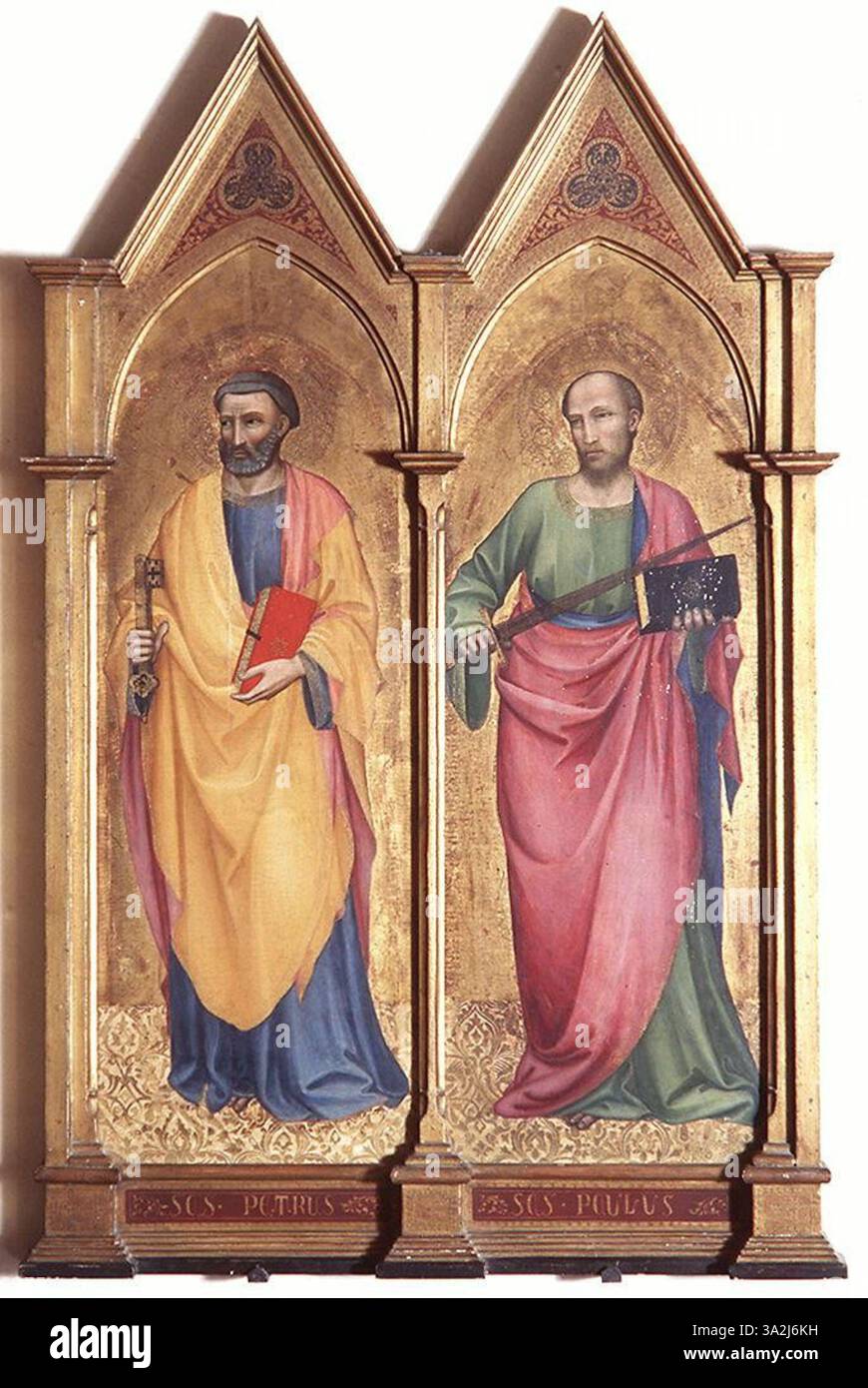In 'Santi Pietro e Paolo,' Monaco depicts the apostles Peter and Paul ...