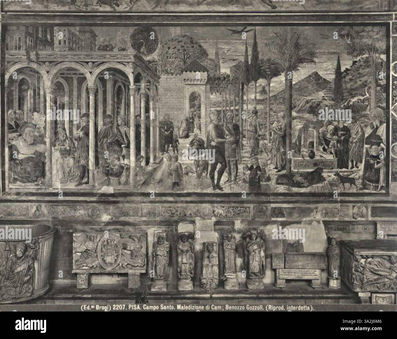 Benozzo di Lese’s ‘Maledizione di Cam’ illustrates the curse of Ham ...