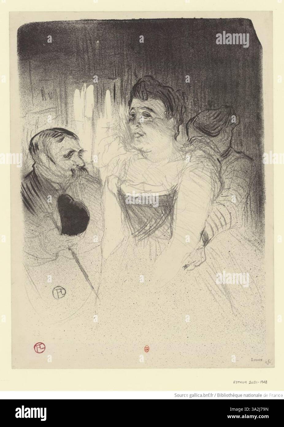 'Judic' is a portrait by Toulouse-Lautrec, featuring the French actress ...